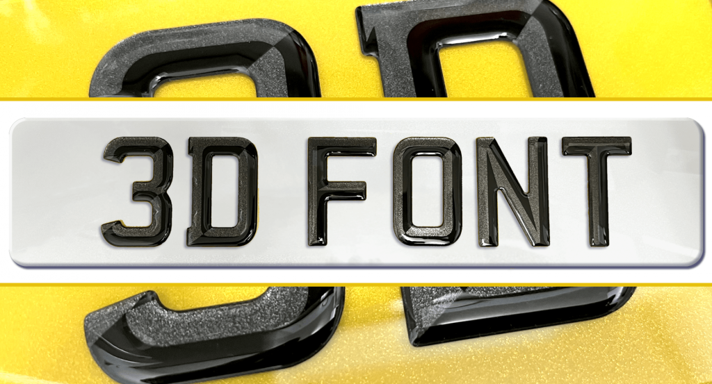 3D Font 175 pack - 3D Number Plate Letters - Wholesale plate digits ...