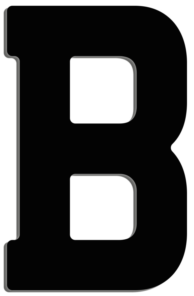 4D Acrylic Letter B - 3D Number Plate Letters - Wholesale plate digits ...