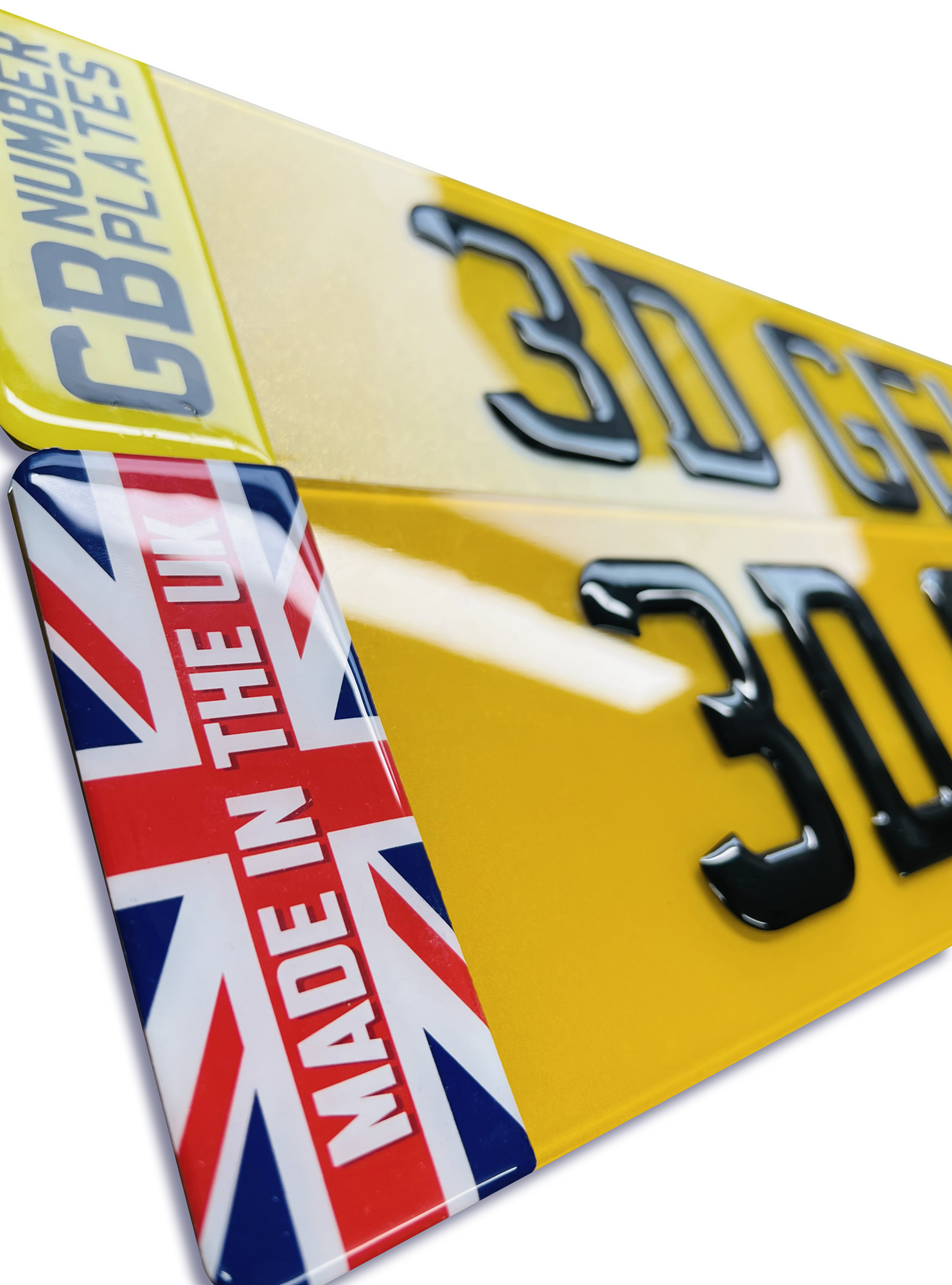 Number Plate Side Badges - 3D Number Plate Letters - Wholesale plate ...