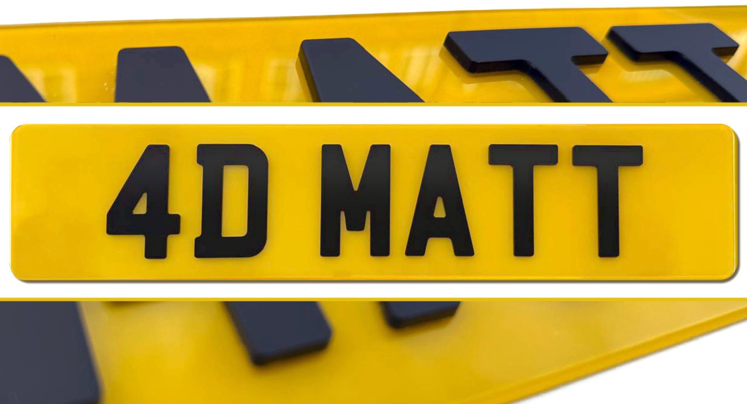 4D MATT 3mm Acrylic Pack x700 (20 of each digit) - 3D Number Plate ...